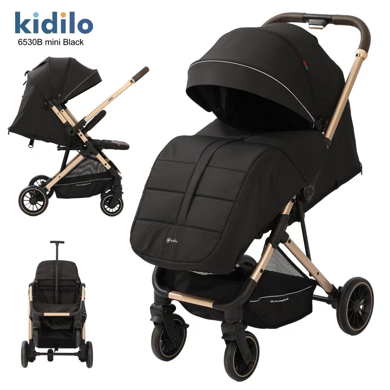 Kidilo - Poussette valise réversible 6530B - Lesjouets.ma